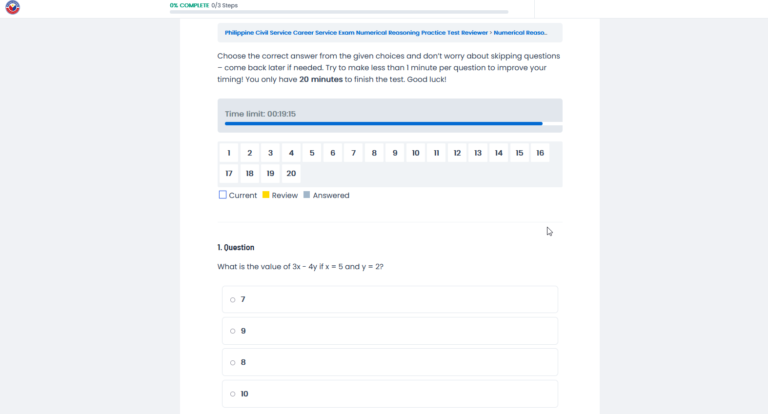 Basic Operation Practice Test and Tips - MATH