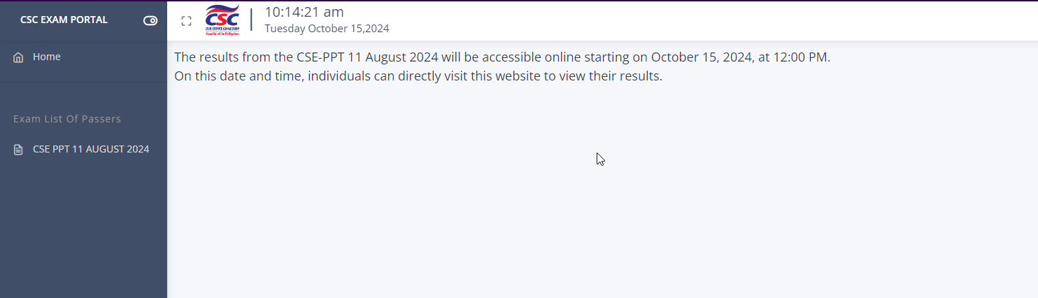 Civil Service Exam Result August 2024 - Philippines Exam Reviewer